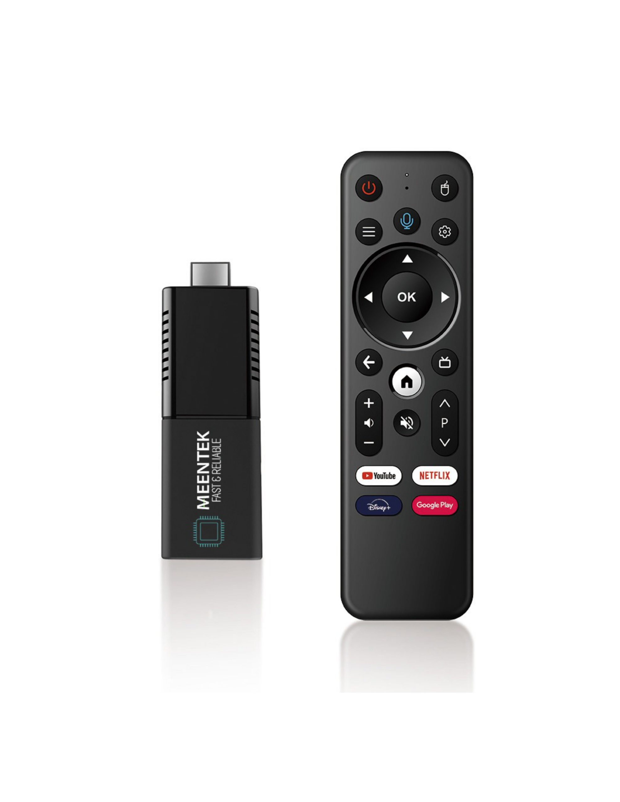 Meentek ZN71 4K TV Stick – Android Fire tv Voice Control Remote Google ...